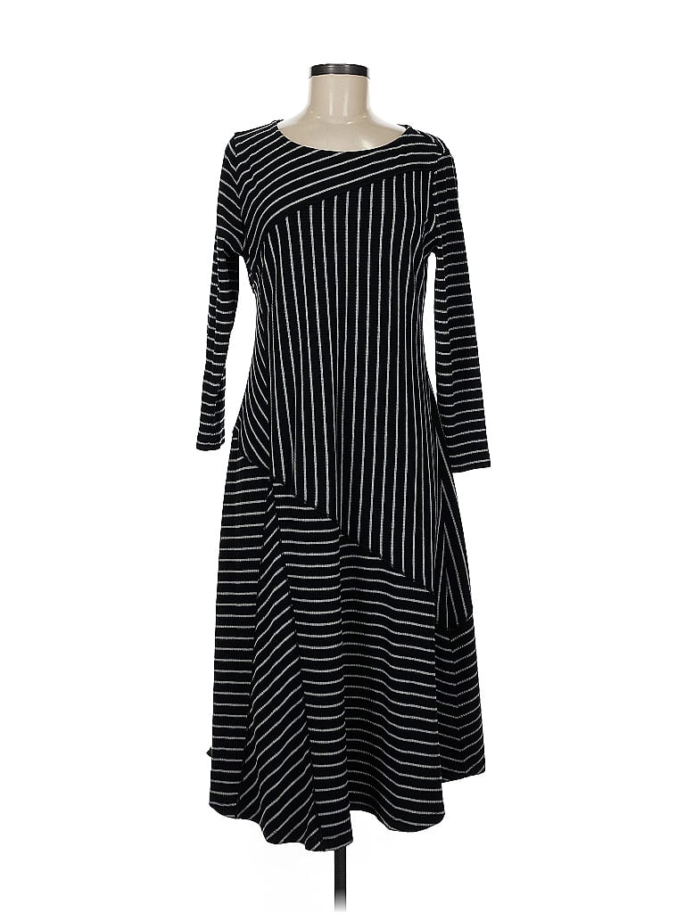 Soft Surroundings Stripes Black Casual Dress Size M - 73% off | ThredUp