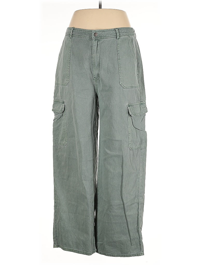 Double Zero 100% Cotton Green Cargo Pants Size XL - 62% off | ThredUp