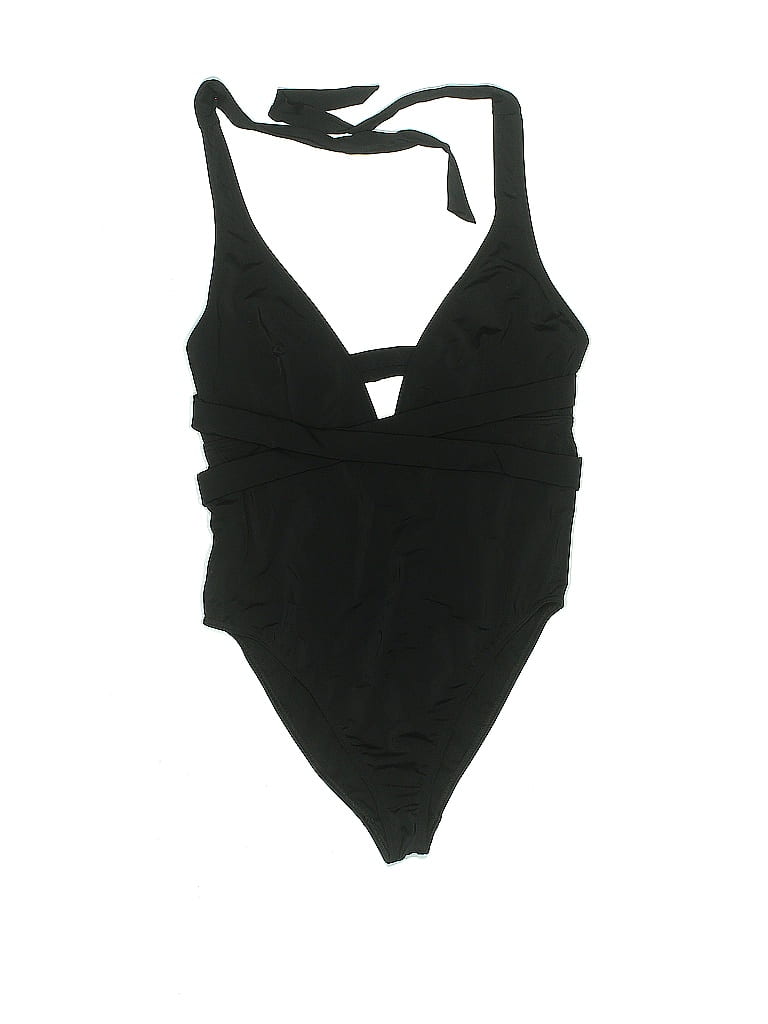 ASOS Solid Black One Piece Swimsuit Size 36DDD (Plus) - 47% off | ThredUp