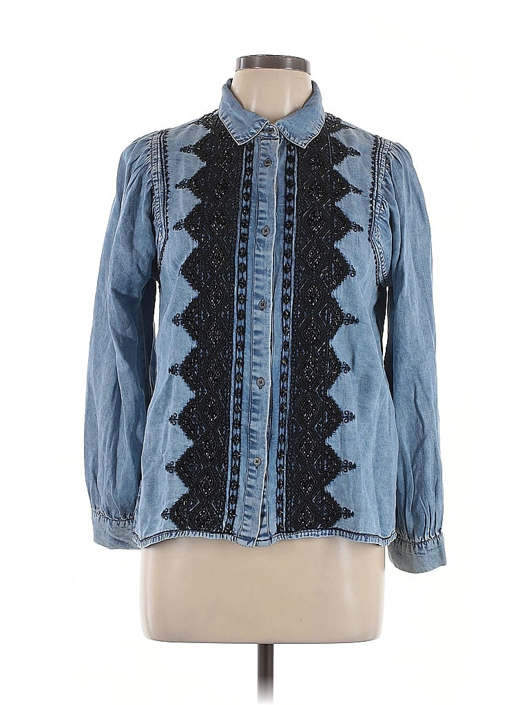 Rapsodia Blue Denim Jacket Size L - 52% off | ThredUp