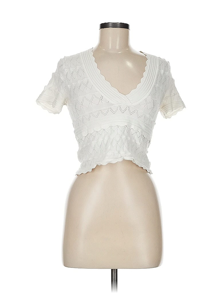 Zara White Short Sleeve Top Size M - 57% off | ThredUp