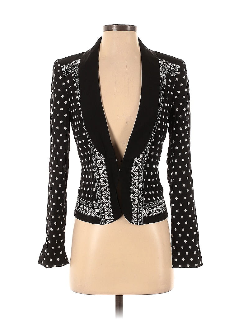 White House Black Market 100% Silk Polka Dots Black Silk Blazer Size 0 - 74% off | ThredUp