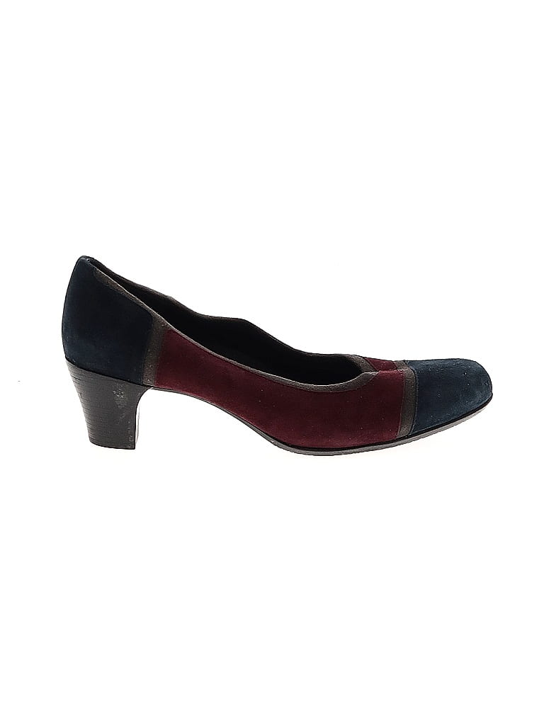 Munro American Color Block Burgundy Heels Size 8 - 76% off | ThredUp