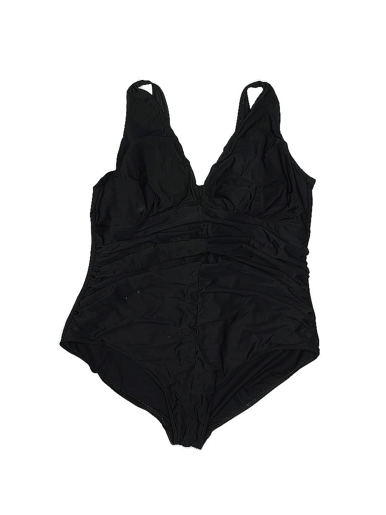 Miraclesuit Solid Black One Piece Swimsuit Size 20 (Plus) - 59% off ...