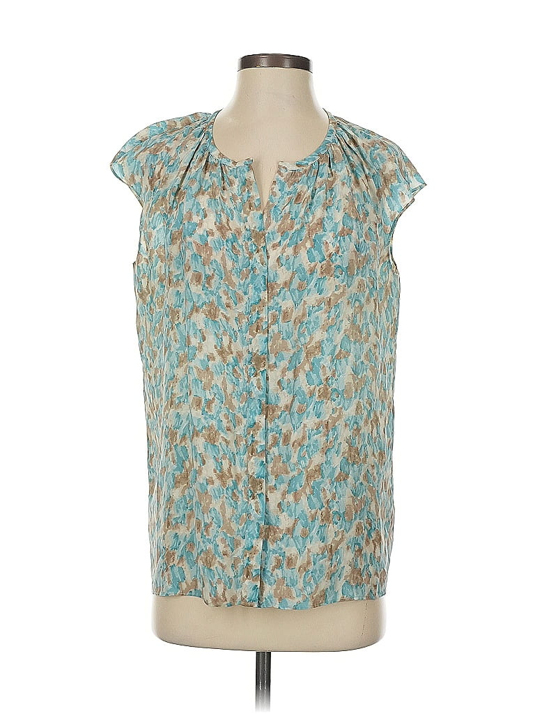 Talbots 100% Silk Teal Sleeveless Silk Top Size 8 - 48% off | ThredUp
