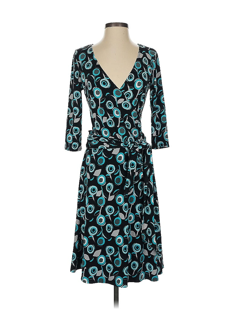 AB Studio Paisley Teal Cocktail Dress Size S - 32% off | ThredUp