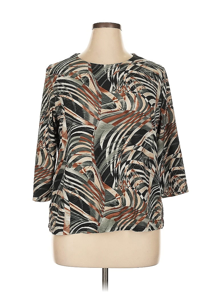 Emily Daniels Brown 3/4 Sleeve Blouse Size XL (petite) - 75% off | ThredUp