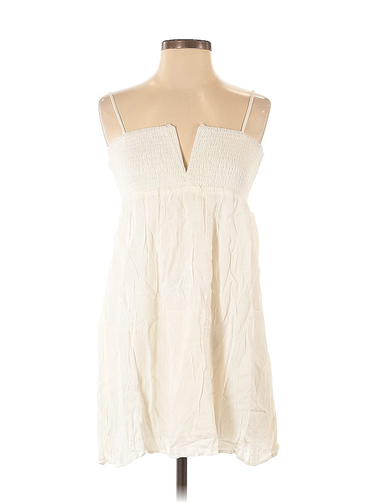 Angie 100% Viscose Ivory Casual Dress Size S - 57% off | ThredUp