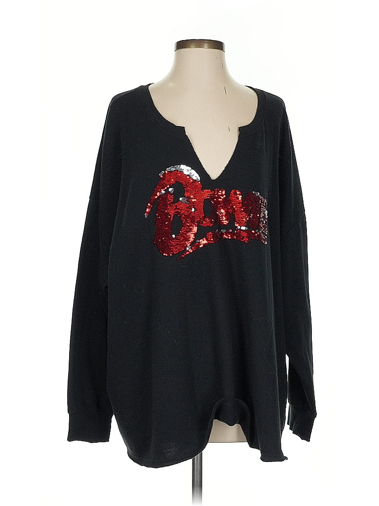 Vinyl Icons Black Pullover Sweater Size 4X (Plus) - 56% off | ThredUp