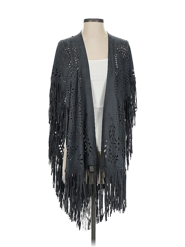 Saachi 100% Microfiber Gray Blue Wrap One Size - 65% off | ThredUp