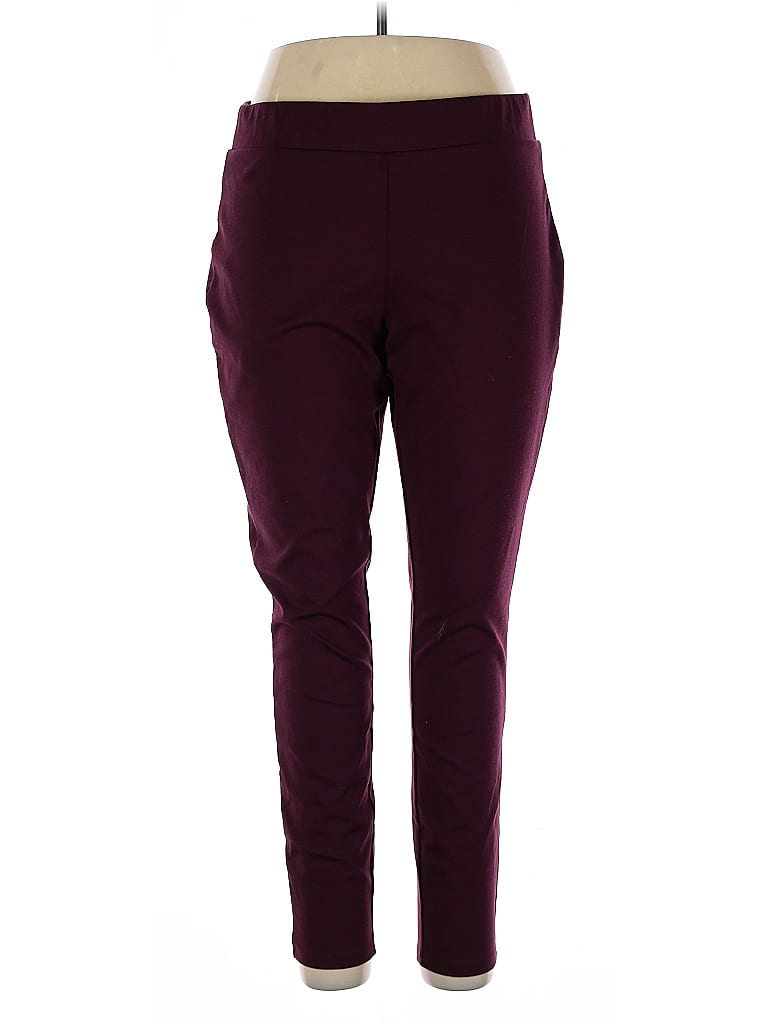 Simply Vera Vera Wang Solid Burgundy Active Pants Size XL - 60% off ...