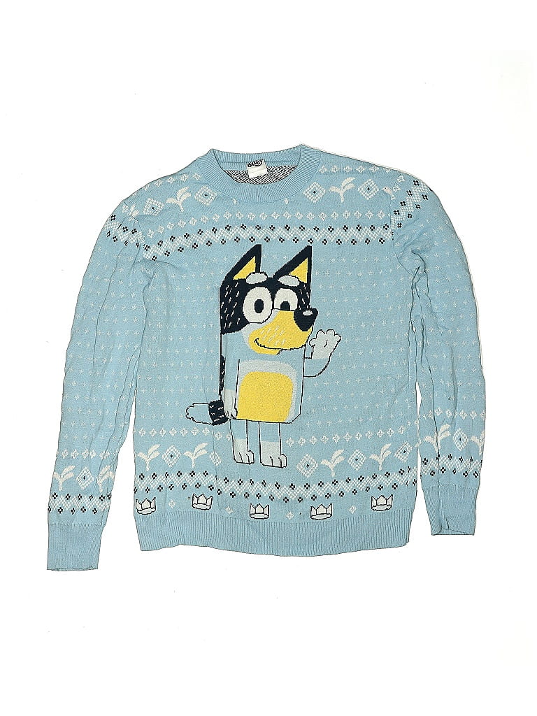 Bluey 100% Cotton Blue Pullover Sweater Size S (Kids) - 39% off | ThredUp