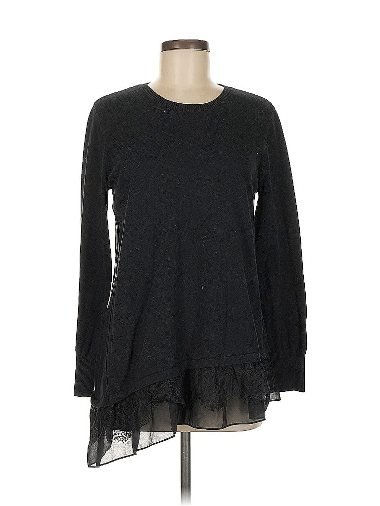 LOGO by Lori Goldstein Black Pullover Sweater Size M - 73% off | ThredUp