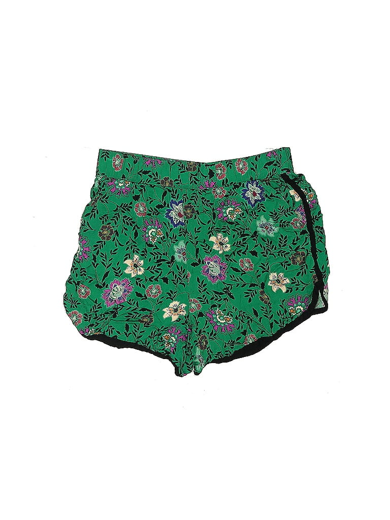Knox Rose 100% Rayon Floral Green Shorts Size S - 15% off | ThredUp