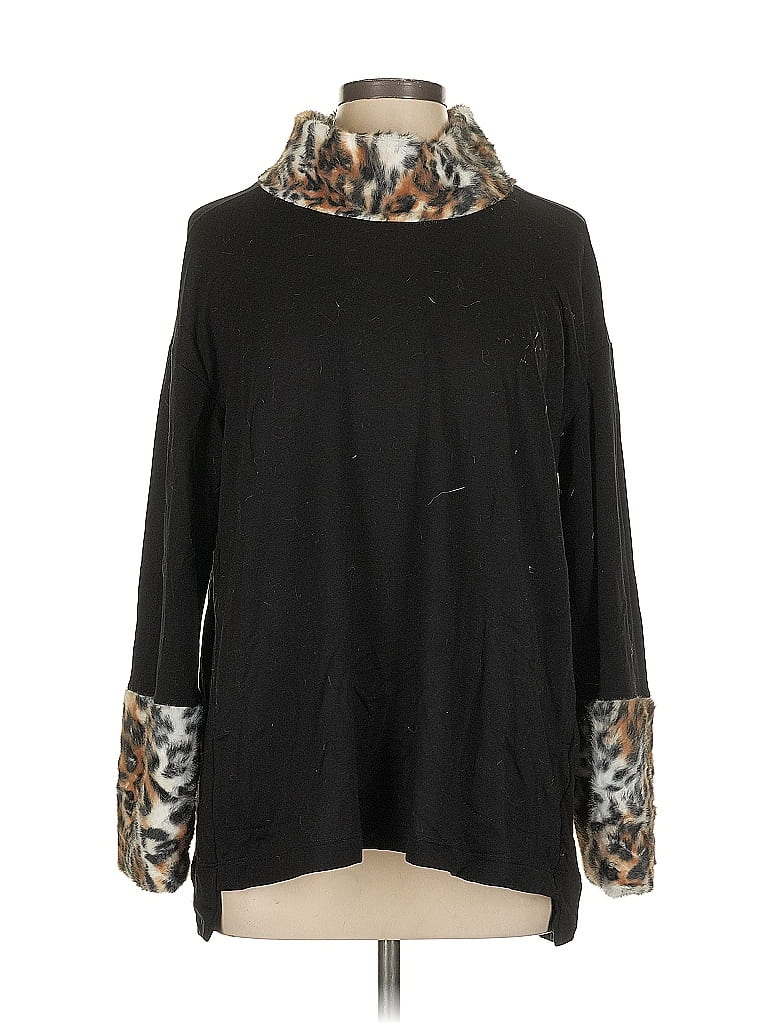 Capote Animal Print Black Long Sleeve Blouse Size L - 72% off | ThredUp