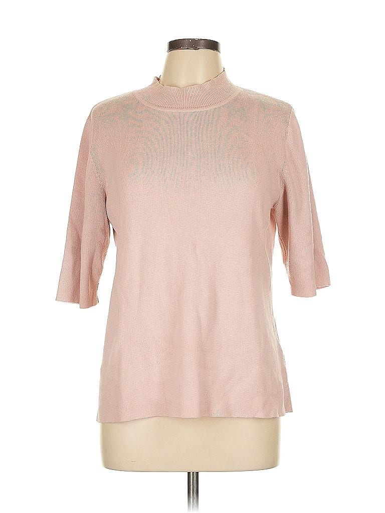 Linea by Louis Dell'Olio Pink Turtleneck Sweater Size L - 60% off | ThredUp