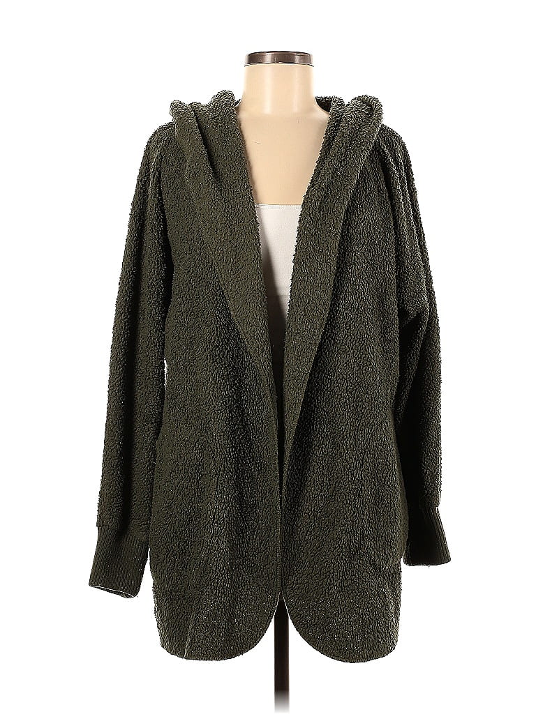 Hem & Thread 100% Polyester Green Cardigan One Size - 68% off | ThredUp
