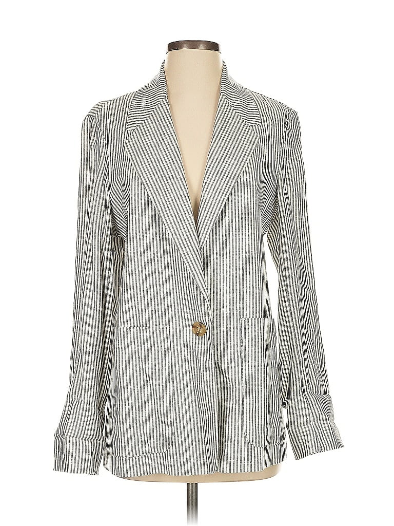 A New Day Stripes Gray Blazer Size S - 56% off | ThredUp