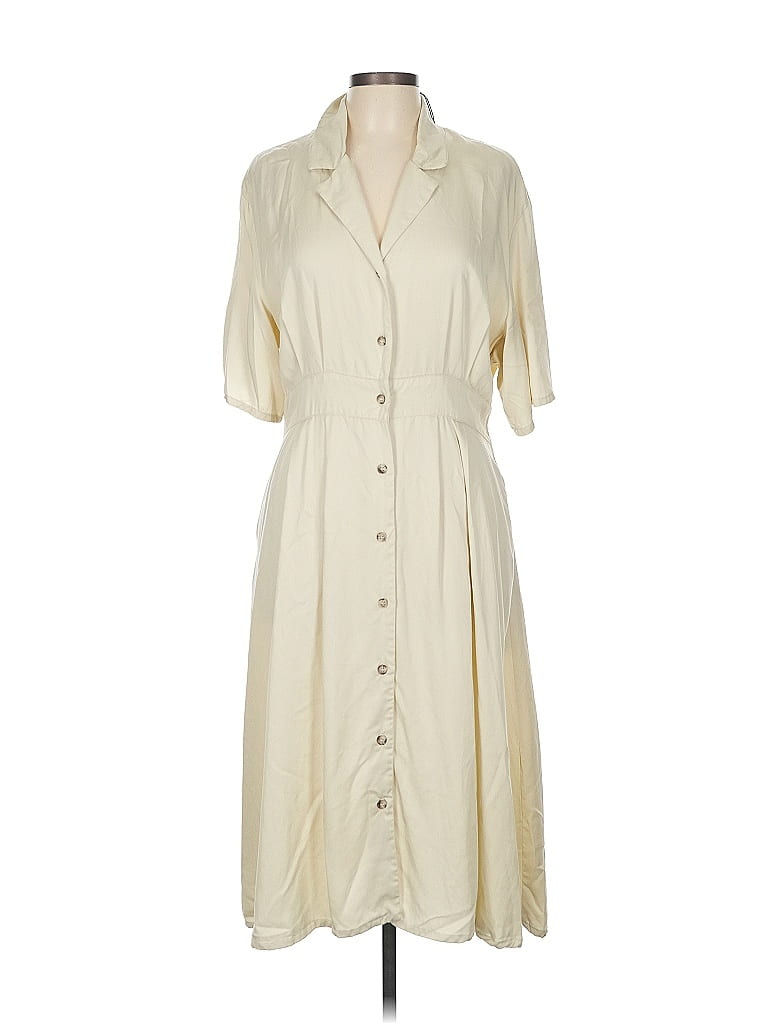 MAS Montreal Ivory Casual Dress Size L - 62% off | ThredUp