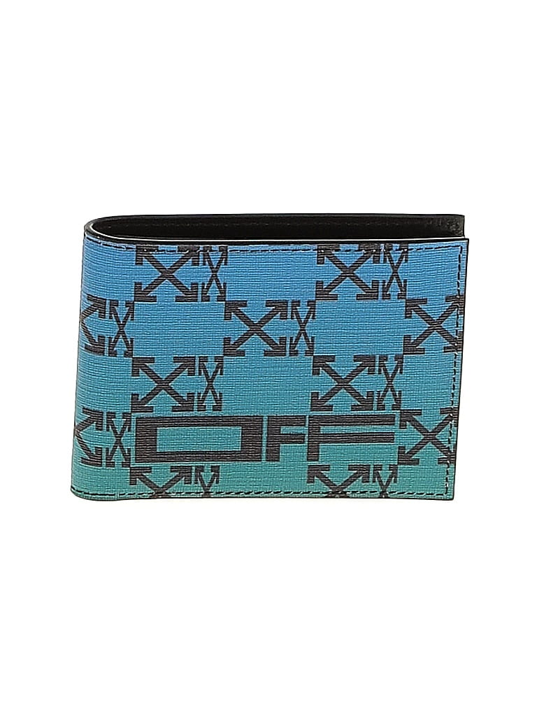 OFF-WHITE Teal Blue Allover Arrows Gradient Bifold Wallet One Size - 36 ...