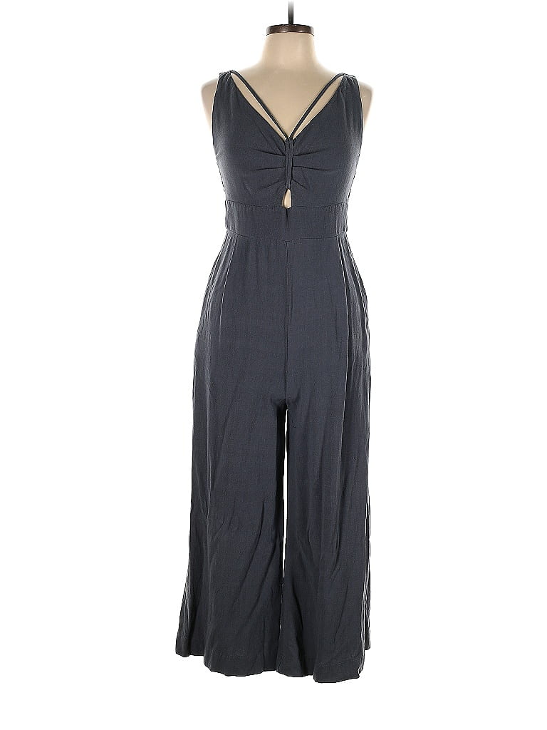 Anrabess Solid Gray Jumpsuit Size L - 57% off | ThredUp