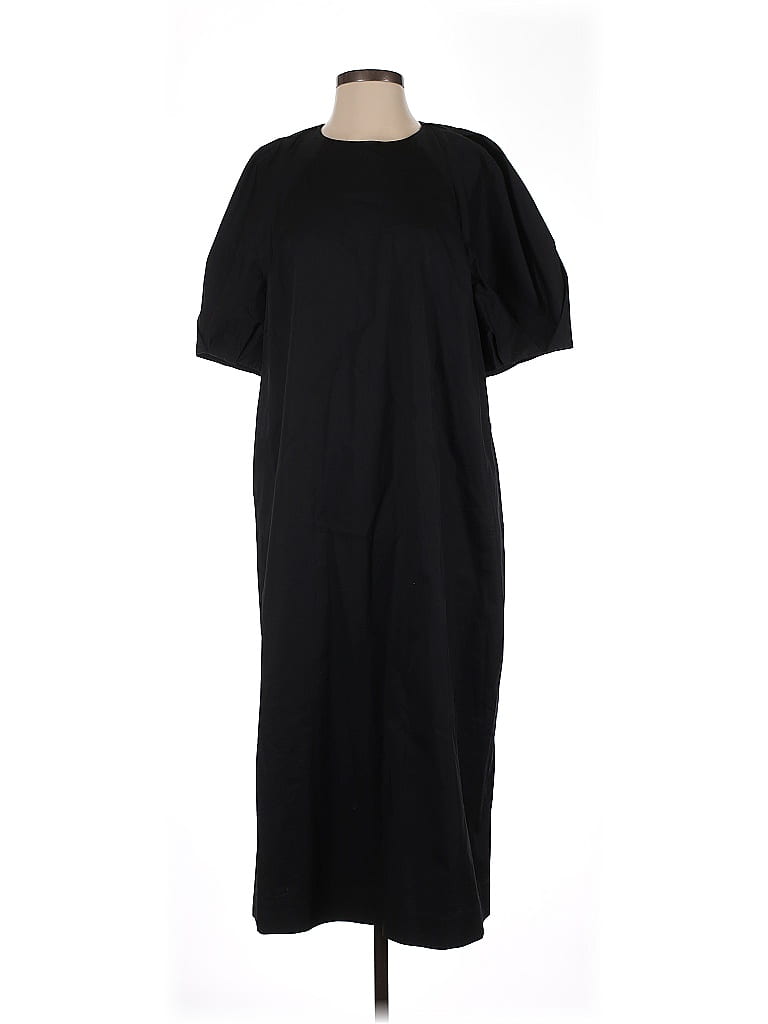 Cos 100% Cotton Solid Black Casual Dress Size EU 44 / US 12 - 68% off ...