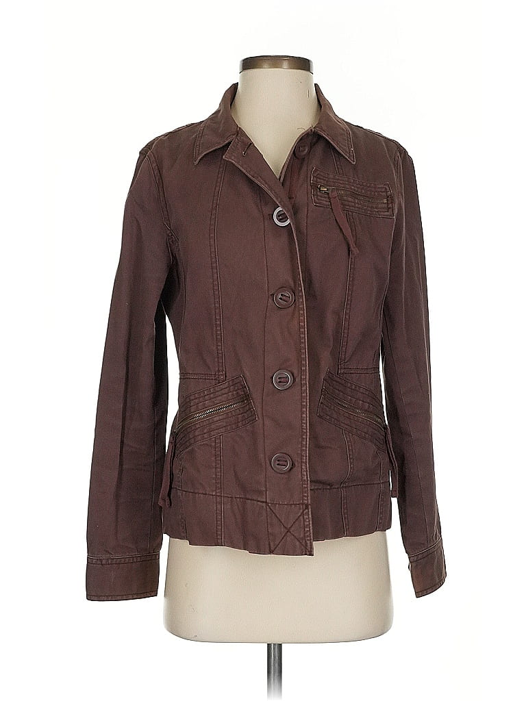 Caribbean Joe 100% Cotton Brown Jacket Size S - 56% off | ThredUp