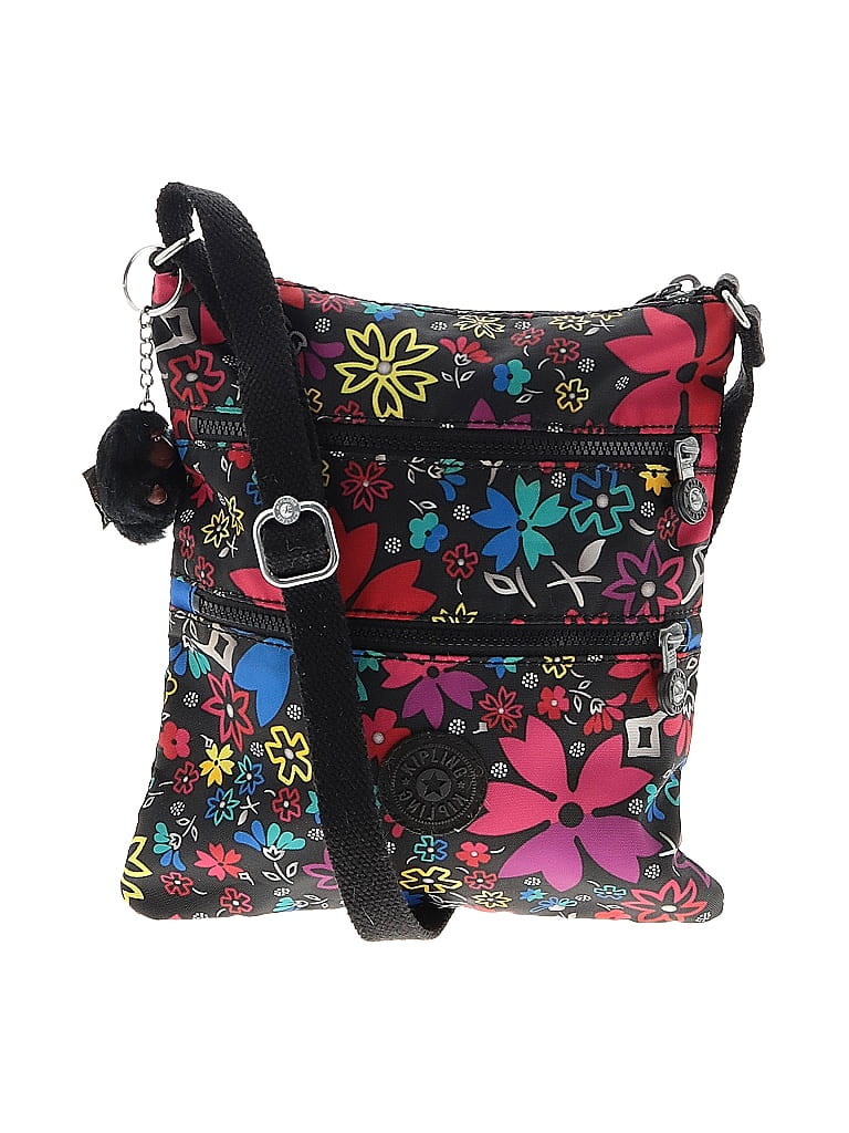 Kipling Floral Black Red Crossbody Bag One Size - 61% off | ThredUp