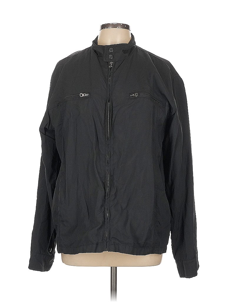 725 Originals 100% Polyamide Solid Black Track Jacket Size L - 40% off ...