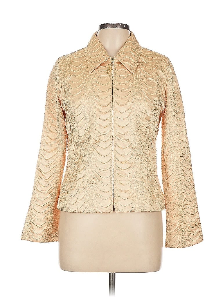 Joseph Ribkoff 100% Polyester Metallic Gold Jacket Size 12 - 76% off ...