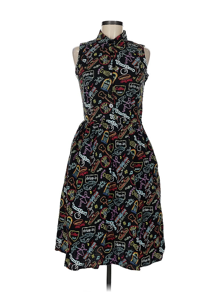 Retrolicious 100% Cotton Paisley Black Casual Dress Size M - 52% off ...