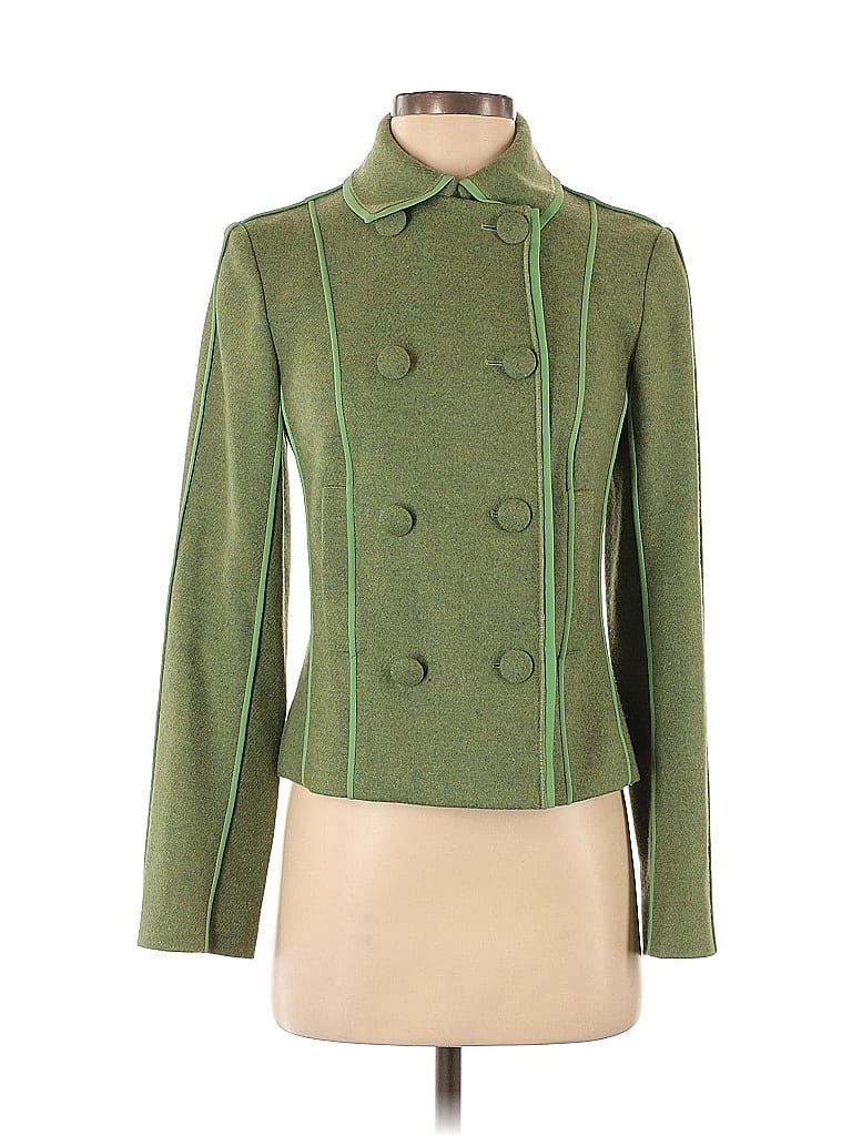 Piazza Sempione Green Wool Coat Size EU (IT) 40 / US 4 - 87% off | ThredUp