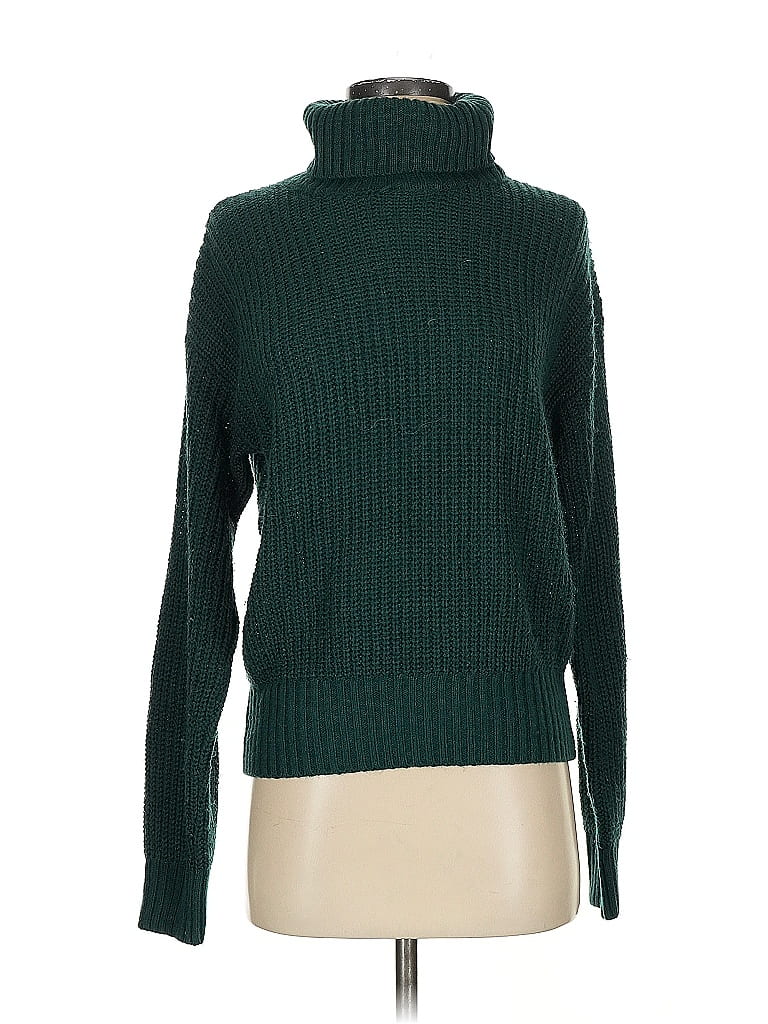 Copper Key 100% Acrylic Green Turtleneck Sweater Size S - 44% off | ThredUp
