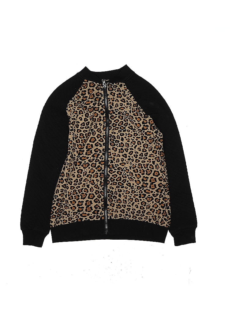 Wonder Nation Animal Print Black Track Jacket Size 10 - 12 - 31% off ...