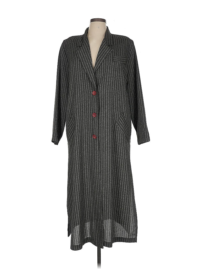 IC Collection 100% Rayon Gray Coat Size XL - 75% off | ThredUp