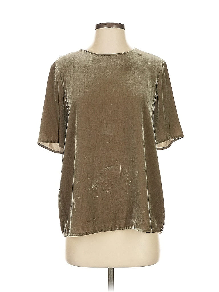 Vince. Metallic Brown Tan Short Sleeve Blouse Size S - 79% off | ThredUp