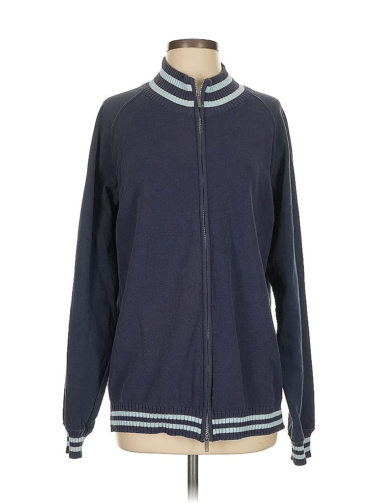 Zegna 100% Cotton Blue Track Jacket Size S - 77% off | ThredUp