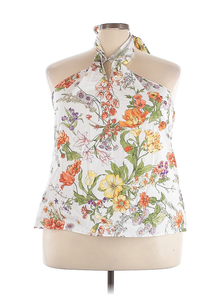 J.Crew Collection 100% Cotton White Halter Top Size 3X - 78% off | ThredUp