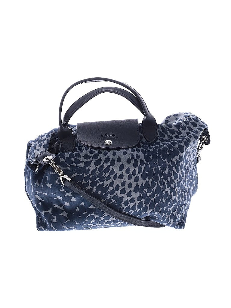 Longchamp Animal Print Blue Satchel One Size - 59% off | ThredUp