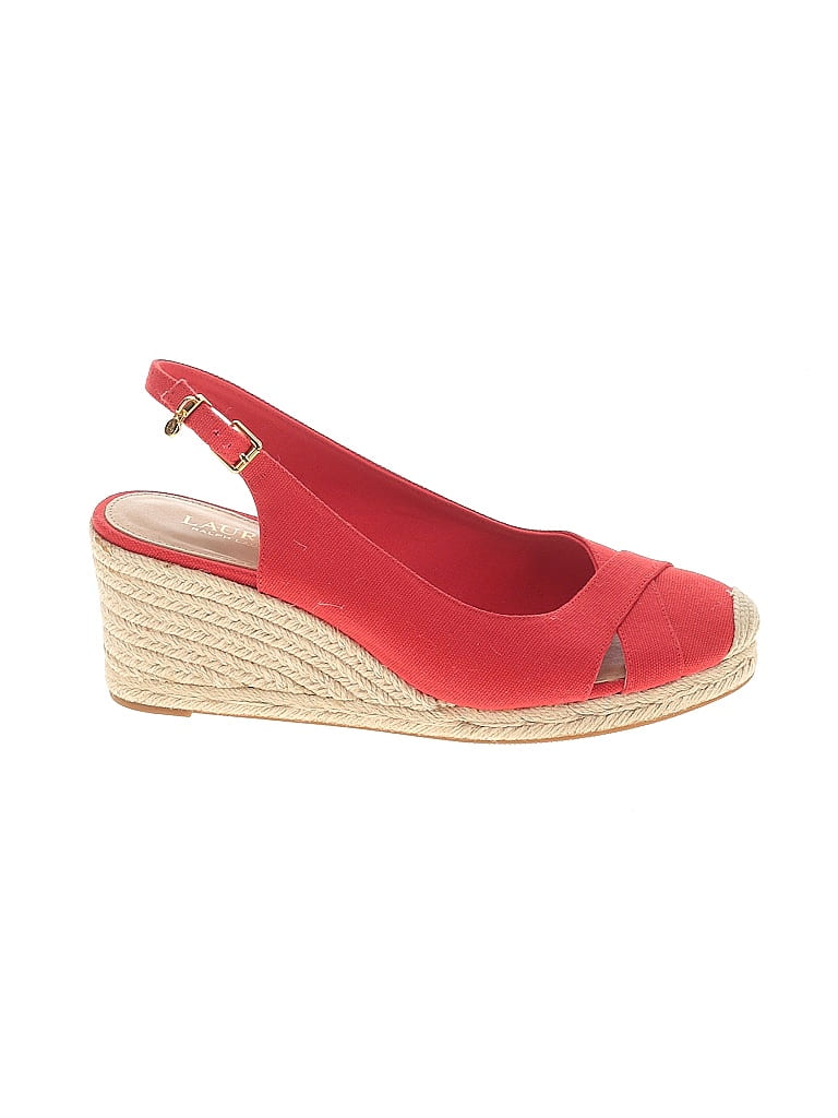 Lauren by Ralph Lauren Red Wedges Size 9 1/2 - 74% off | ThredUp