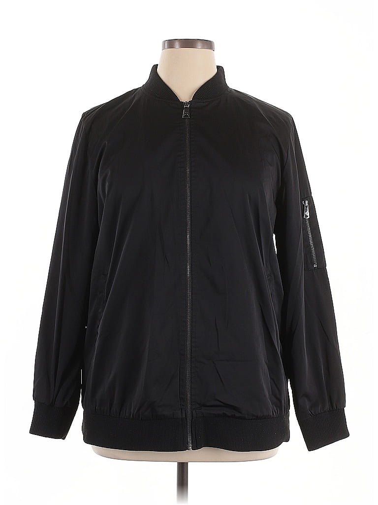 Bernardo Fashions 100% Polyester Solid Black Jacket Size XL - 76% off | ThredUp