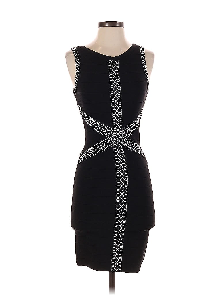 Bebe Graphic Black Cocktail Dress Size S - 72% off | ThredUp
