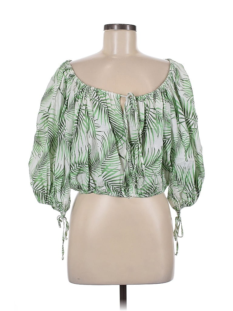 Sigrid Olsen Green Short Sleeve Top Size M - 73% off | ThredUp