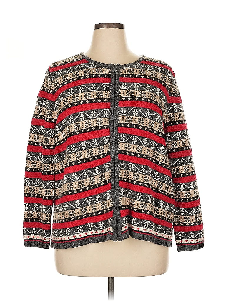 Meg Allen Red Cardigan Size 1X - 46% off | ThredUp