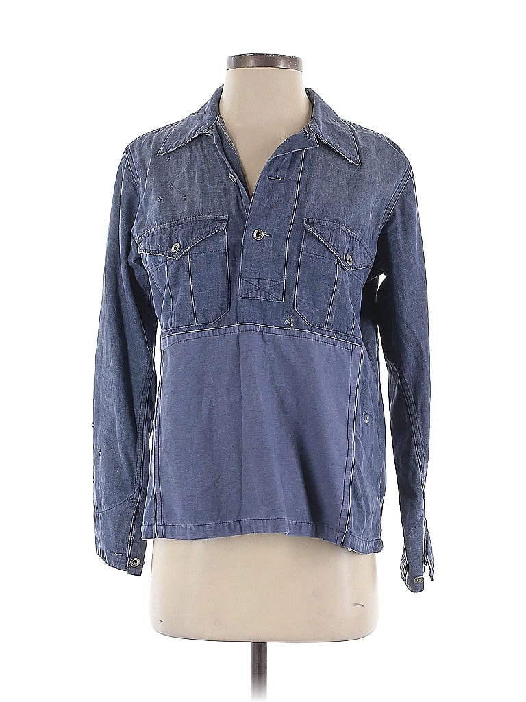 Chimala 100% Cotton Blue Long Sleeve Button-Down Shirt Size XS - 73% off | ThredUp