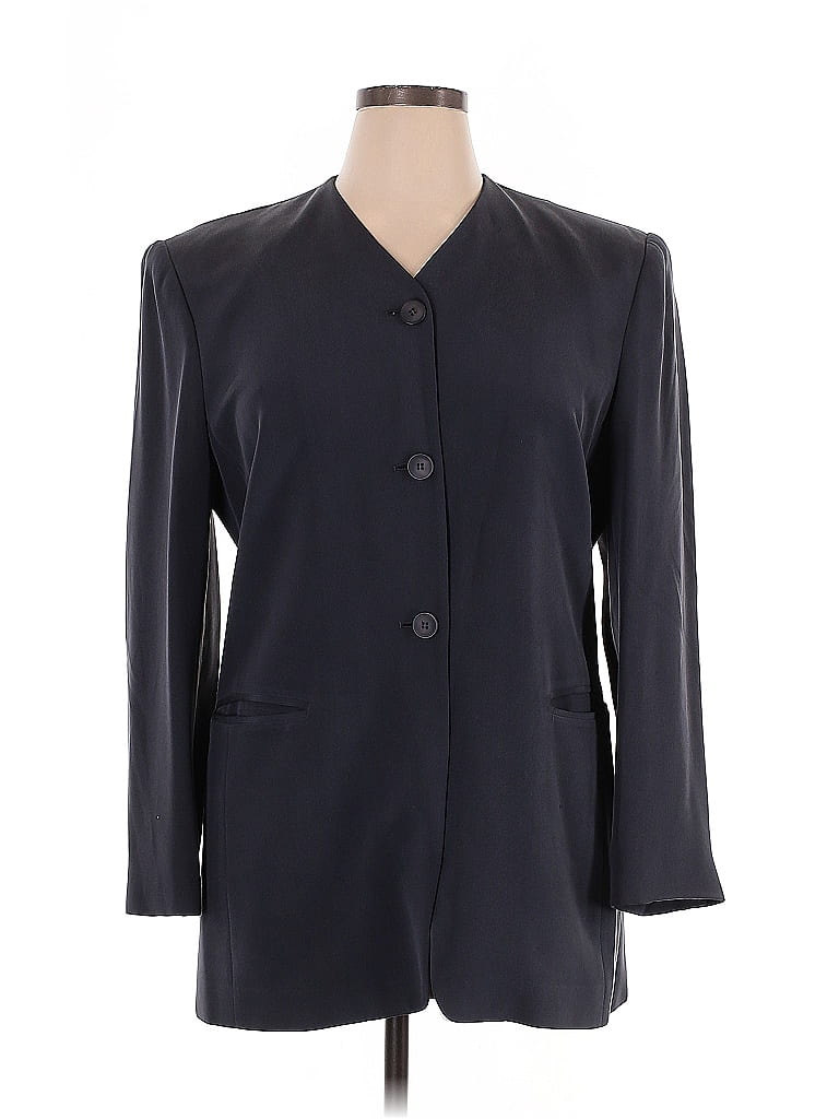 Jones New York 100% Silk Black Gray Silk Blazer Size XL - 76% off | ThredUp