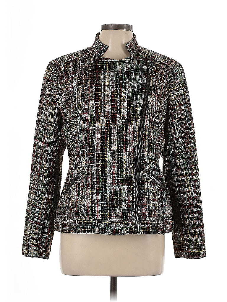 Coldwater Creek Tweed Green Jacket Size 12 - 19% off | ThredUp