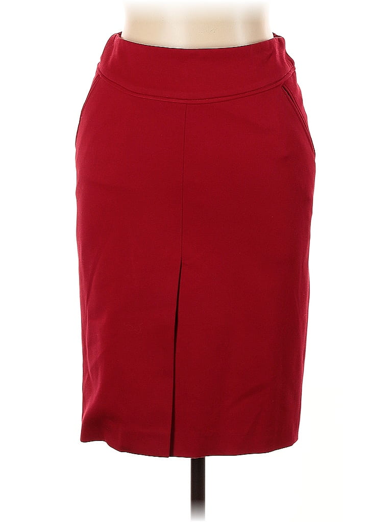 Carriere Studio Solid Red Formal Skirt Size 34 waist - 65% off | ThredUp