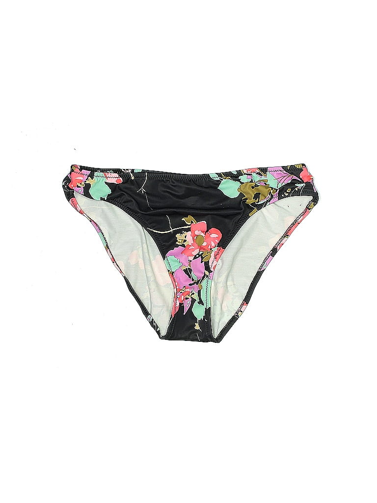 Lisa Curran Swim Floral Black Swimsuit Bottoms Size L - 75% off | ThredUp