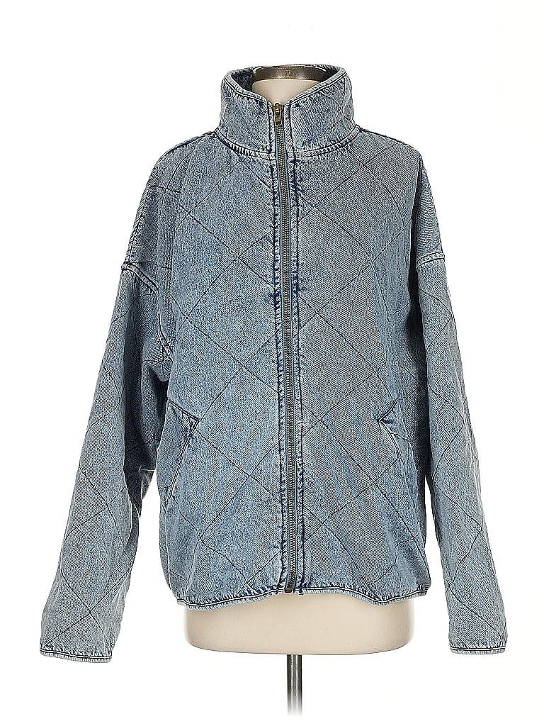 By Together 100% Cotton Argyle Blue Jacket Size S - 50% off | ThredUp